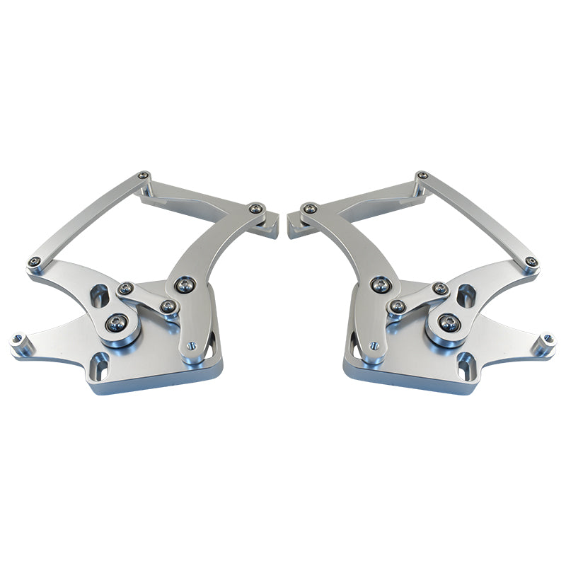 Ford Mustang 1964-66 Bonnet Hinge Kit, Silver Billet Aluminium ...