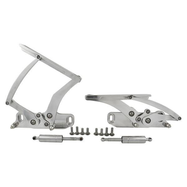 Holden HK HT HG Bonnet Hinge Kit, Polished Billet Aluminium ...