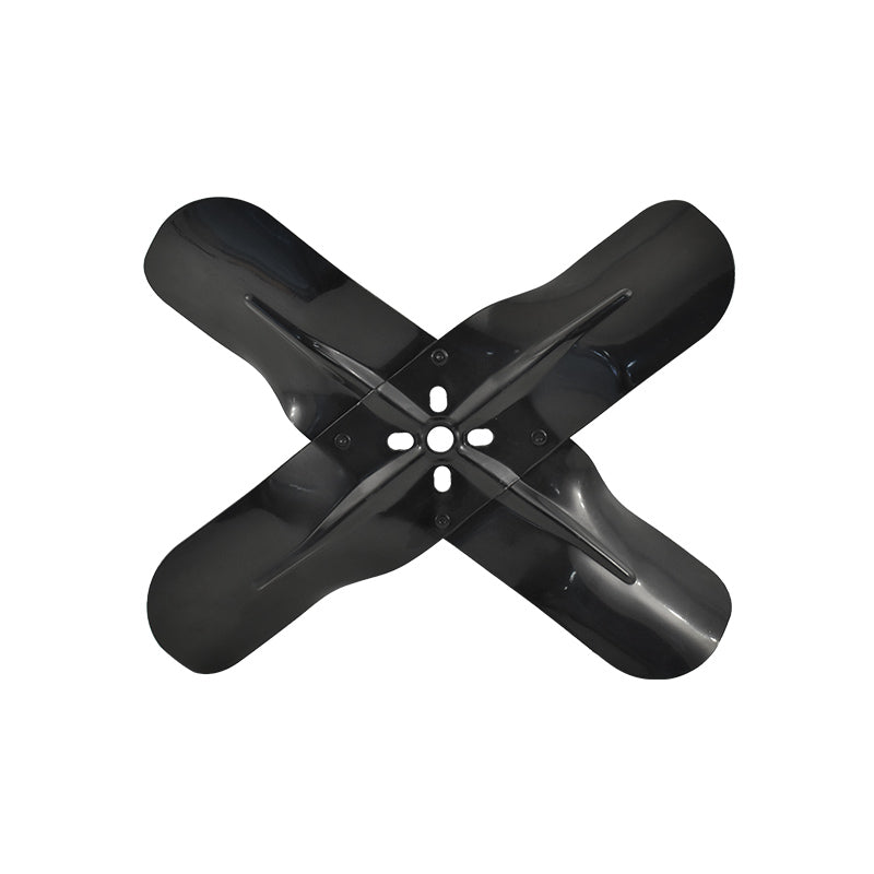 4 Blade 17 inch Racing Fan, Non-Flex, Steel, Black - Performance Warehouse