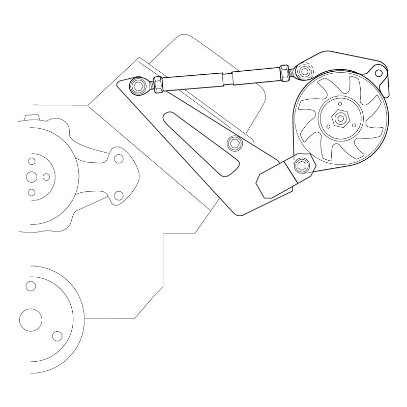Cal Custom Big Block Chev 396 454 Alternator Bracket suits Short Water ...