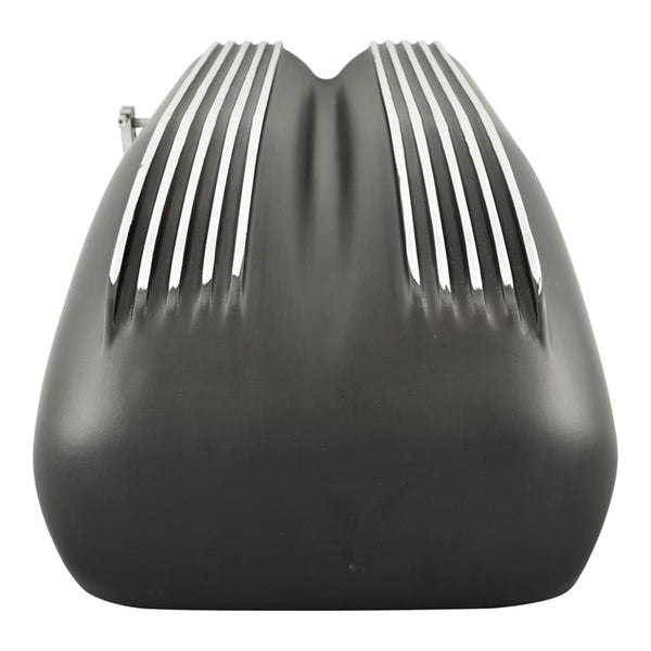 Black Aluminium Finned Shotgun Scoop to Suit Single or Dual Carb ...