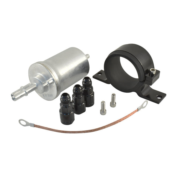 GM LS EFI Fuel Filter/Regulator Kit with Billet Aluminium Bracket & Fi ...