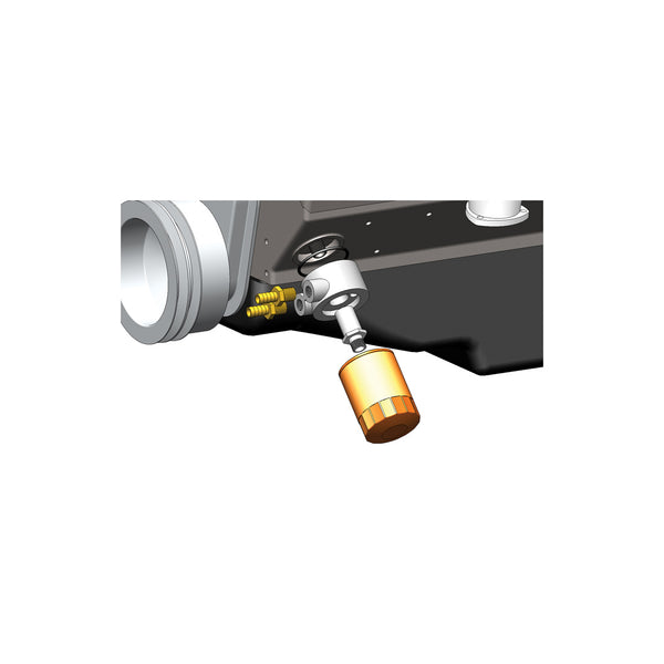 Derale Low Profile Pressure Relief Sandwich Adapter with 3/8" NPT Port ...