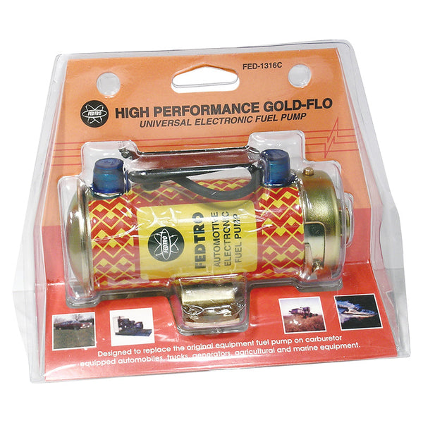 2.75-4.0PSI 36GPH Fedtro Gold-Flo Solid State Electronic Fuel Pump 12V ...