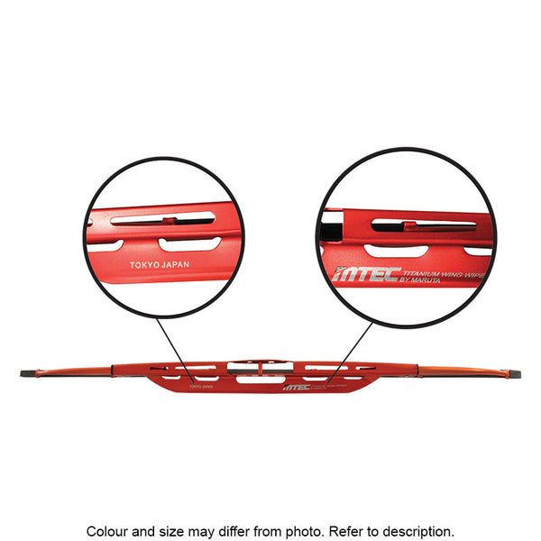 MTec Titanium Alloy Wiper Blade Metallic Silver 18 inch (45cm ...