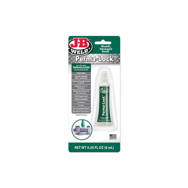 JB Weld Perma-Lock 6mL Green Low Viscosity Threadlocker Thread Lock ...