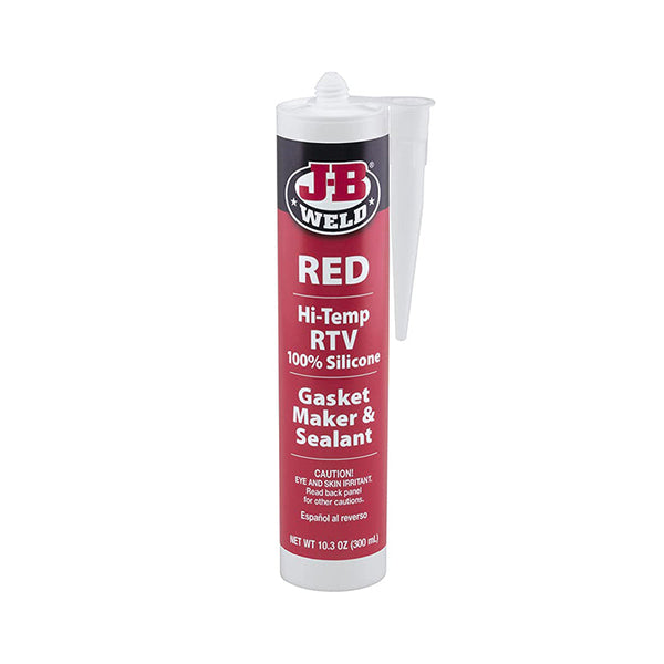 JB Weld Hi-Temp Red Silicone Gasket Maker & Sealant 300g (10.3oz ...