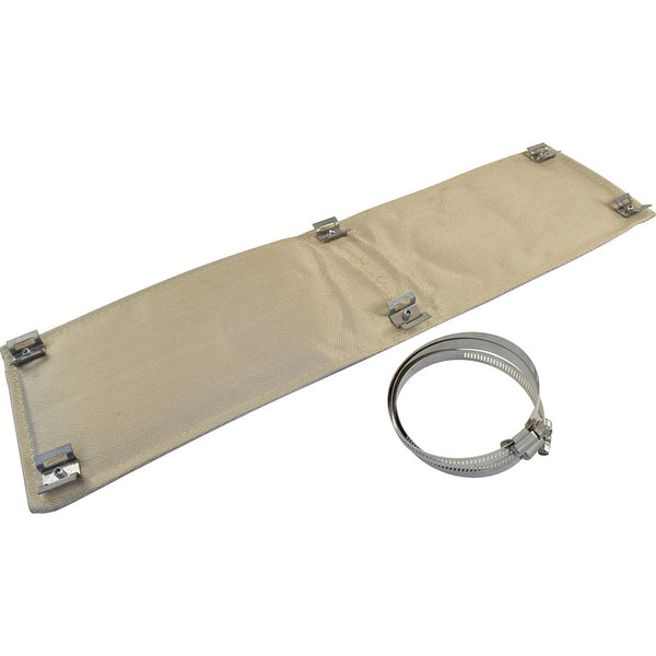 Exhaust Heat Shield Kit w/Clamps, 6" X 2', Aluminium - Performance ...