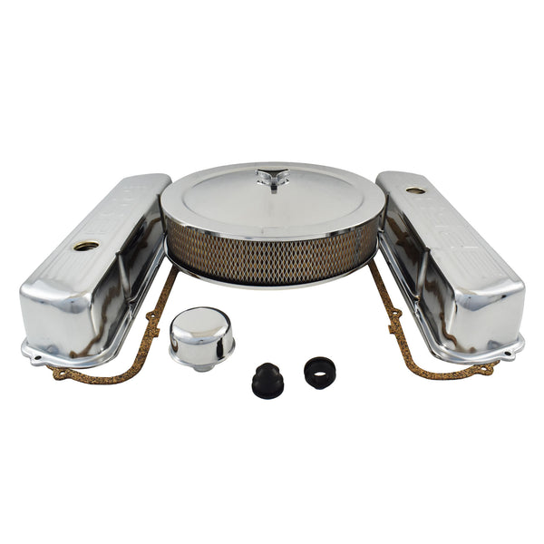 Holden 253 V8 Chrome Kit with Valve Covers + Air Cleaner + Breather ...
