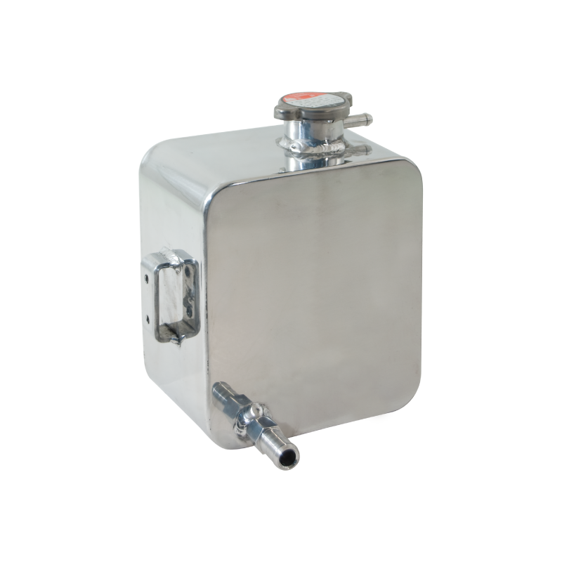 Cal Custom 2.5 Litre Rectangular Radiator Overflow Tank Polished Alumi ...