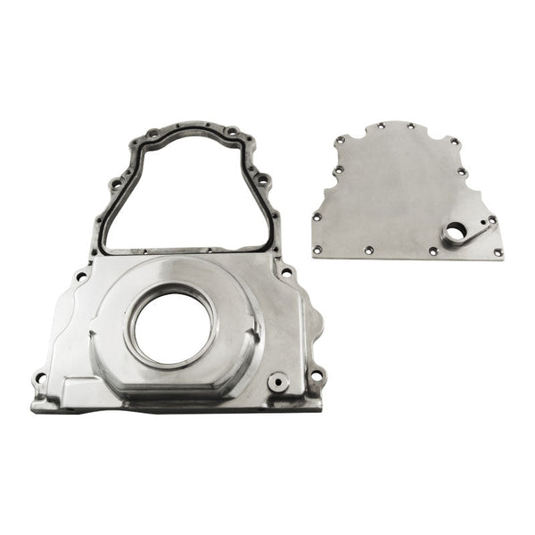 GM LS1 LS2 LS3 Timing Cover W/Cam Sensor Hole - Polished Aluminium, Ho ...