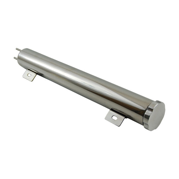 Cal Custom 2" x 15" Radiator Overflow Tank Polished Stainless Steel ...