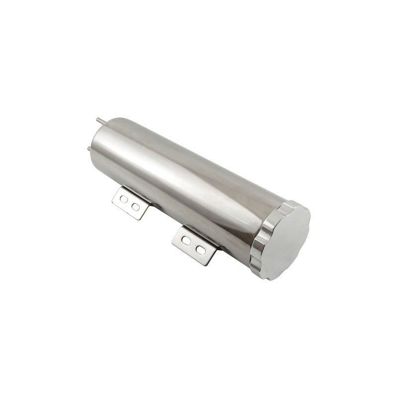 Polished Stainless Steel Radiator Overflow Tank 3" x 10" Cooling Perfo ...