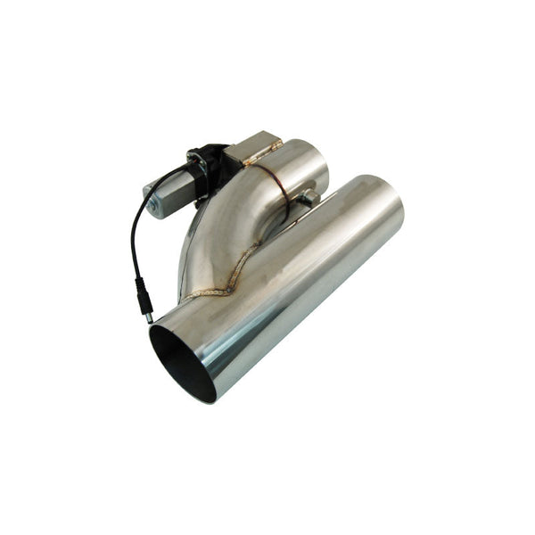 Stainless Steel 3" Electric Exhaust Cut-Out with Remote - Compact Desi ...