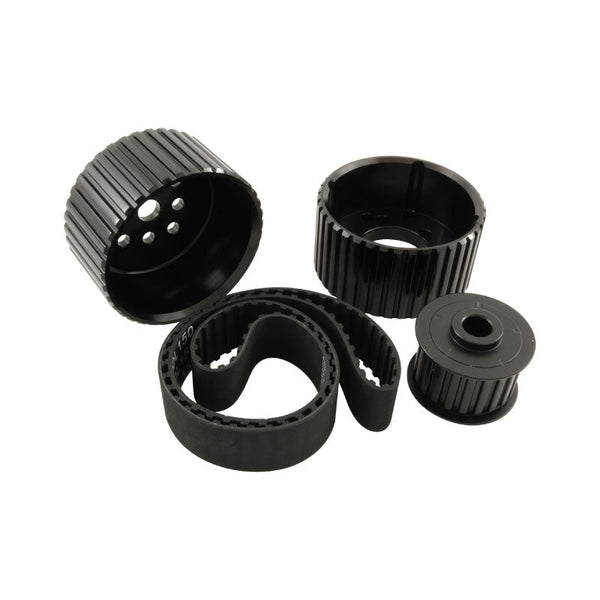 SBC Small Block Chev Short Wp Gilmer Drive Kit Black Billet Aluminium ...