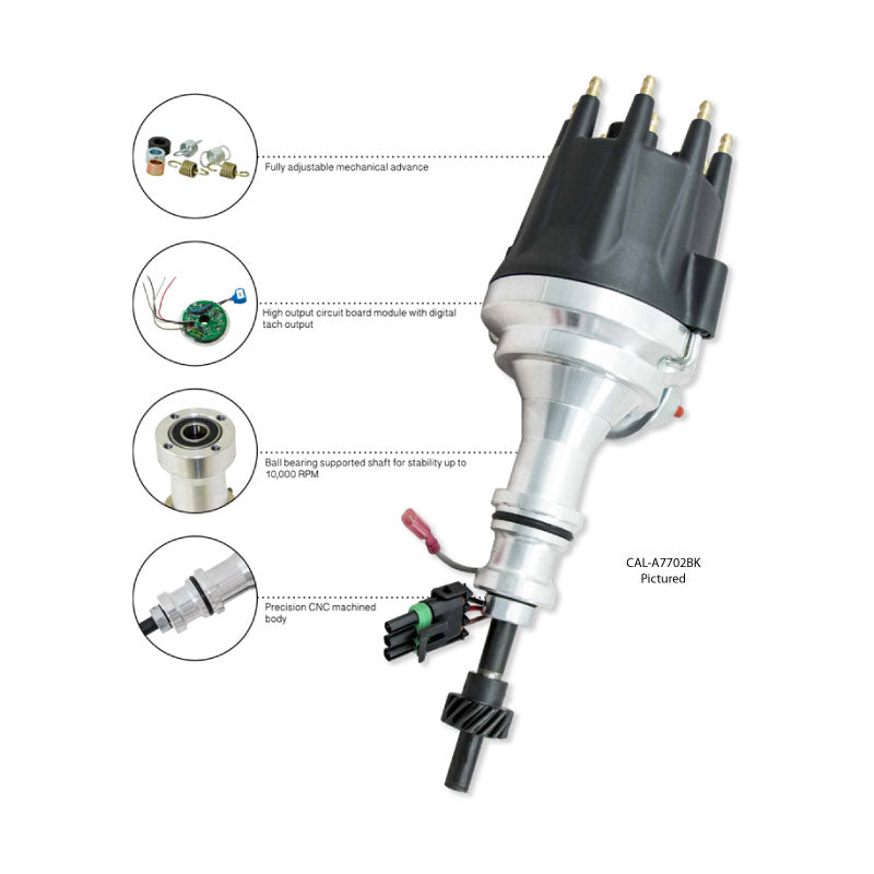 Ford Windsor 289/302 V8 Pro Billet Ready To Run Distributor - All Blac ...