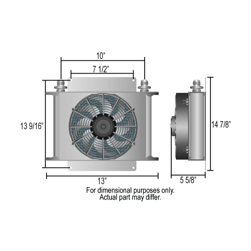 Derale 40 Row Hyper-Cool Extreme Remote Cooler, -6an 13870 ...