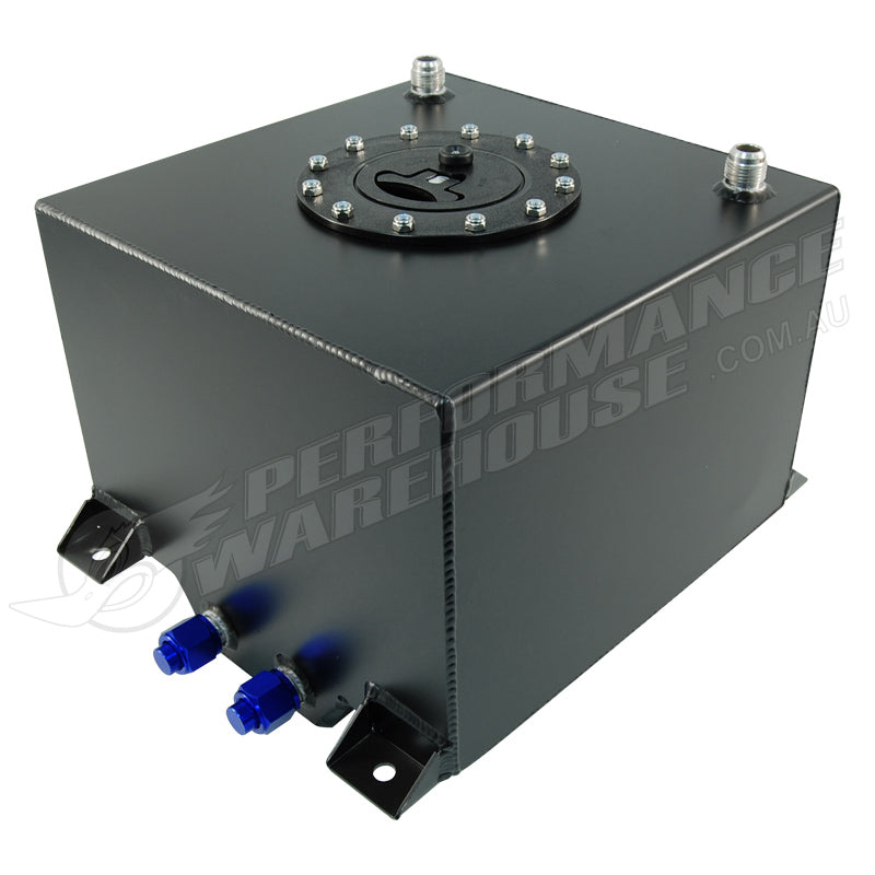 20 LITRE / 5 GALLON FUEL CELL BLACK POWDER COATED ALUMINIUM ...